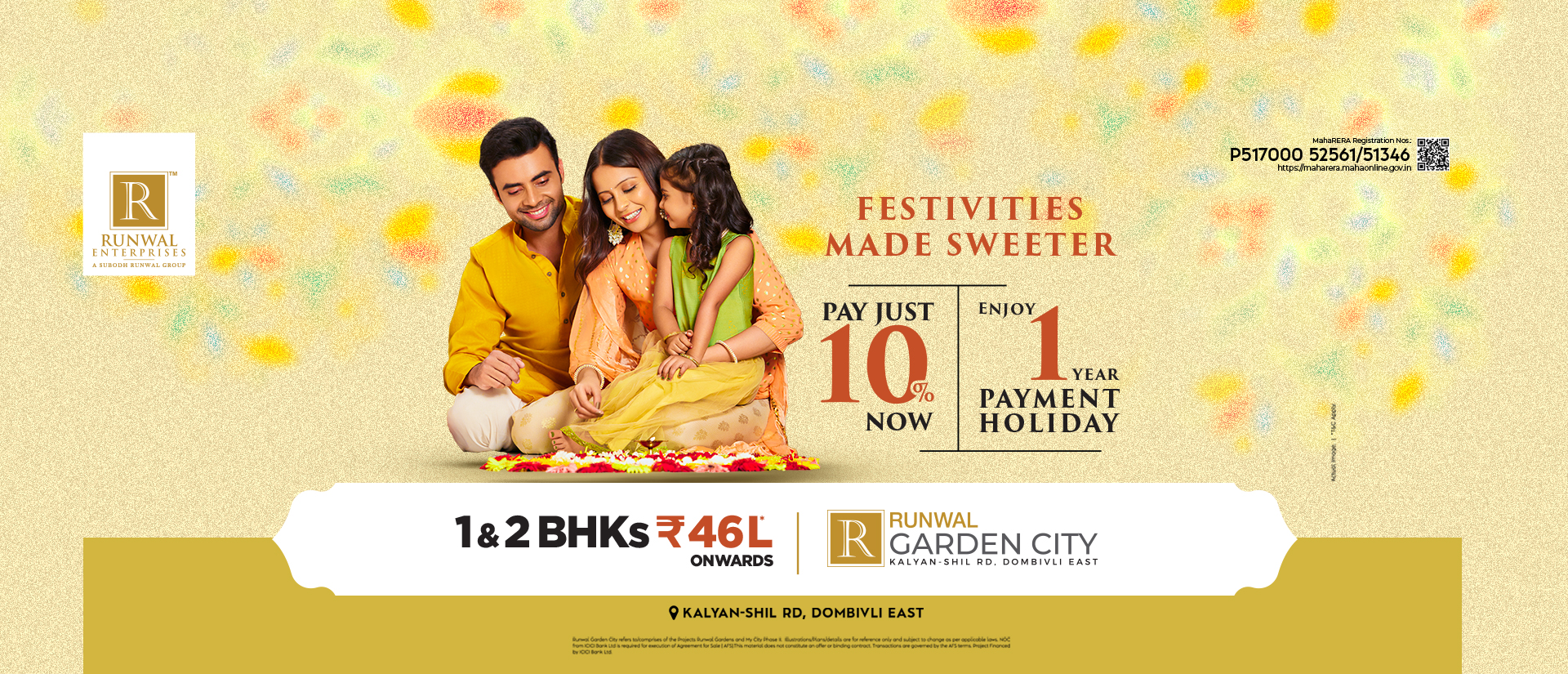Runwal Garden City - 1, 2 & 3 BHK in Dombivli, Mumbai